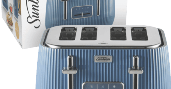 Sunbeam 4 Slice Toaster Radiance Collection Blue